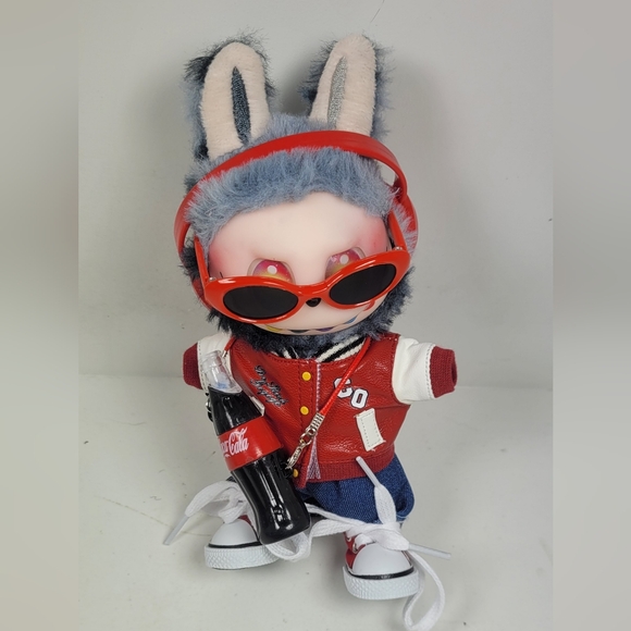 Toys | Labubu Coca Cola Jacket Bottle Red Glasses Headphones No Doll ...